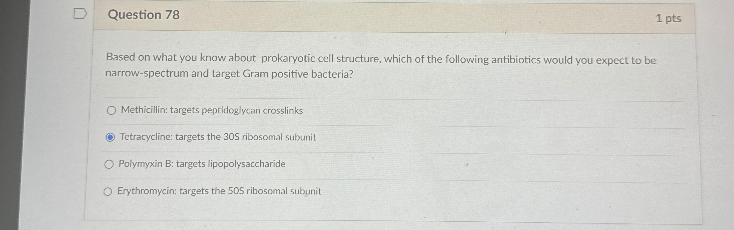 Solved Question 781 ﻿ptsBased on what you know about | Chegg.com