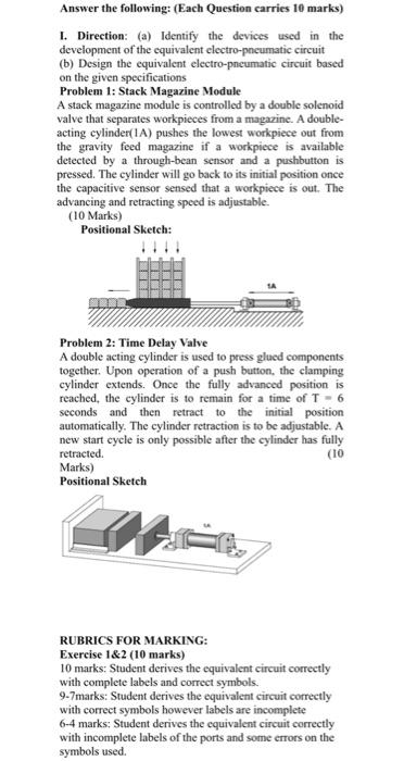 Solved I. Direction: (a) Identify the devices used in the | Chegg.com