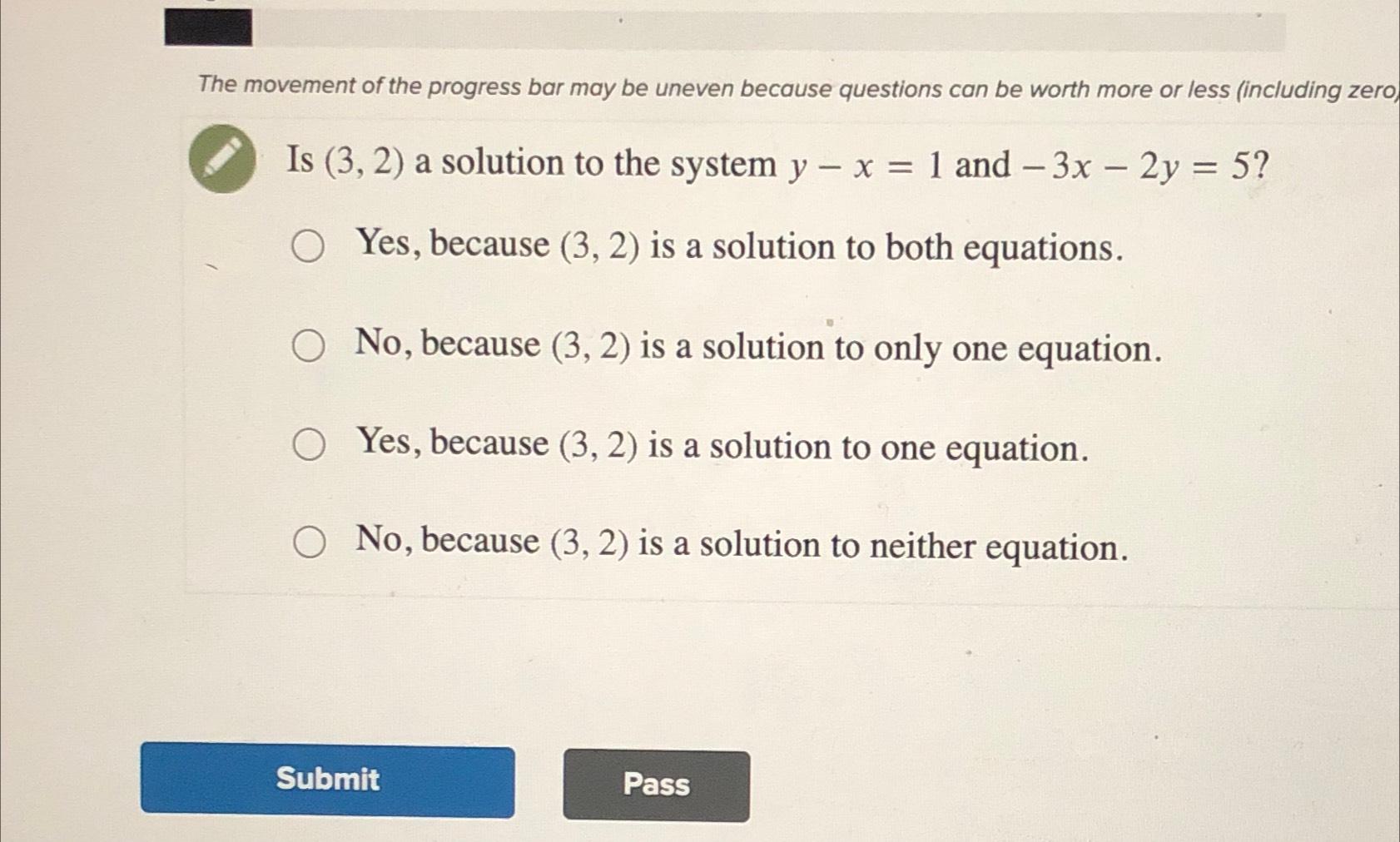 Solved The movement of the progress bar may be uneven | Chegg.com