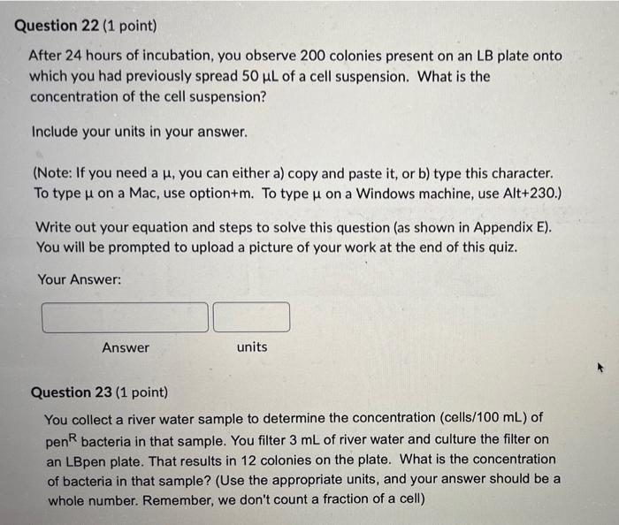 Solved After 24 hours of incubation, you observe 200 | Chegg.com