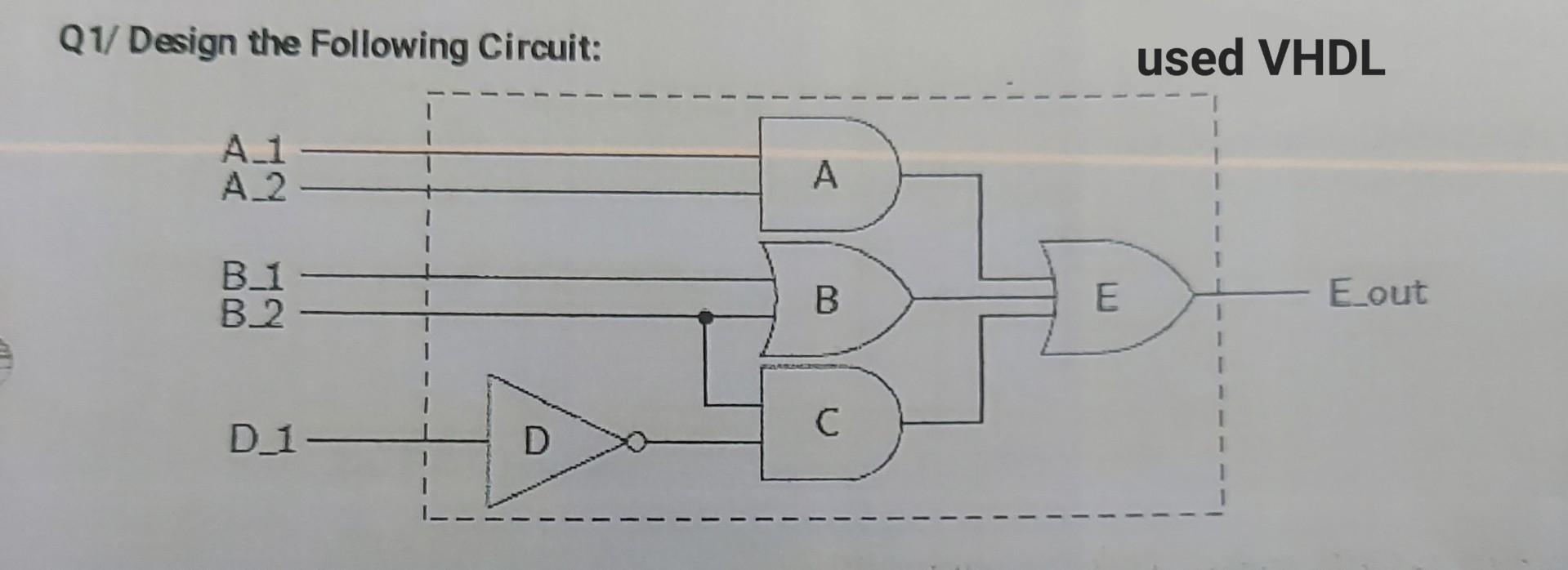 Solved Q1/ Design the Followina Circuit: | Chegg.com Solved Q1/ Design the Followina Circuit: | Chegg.com