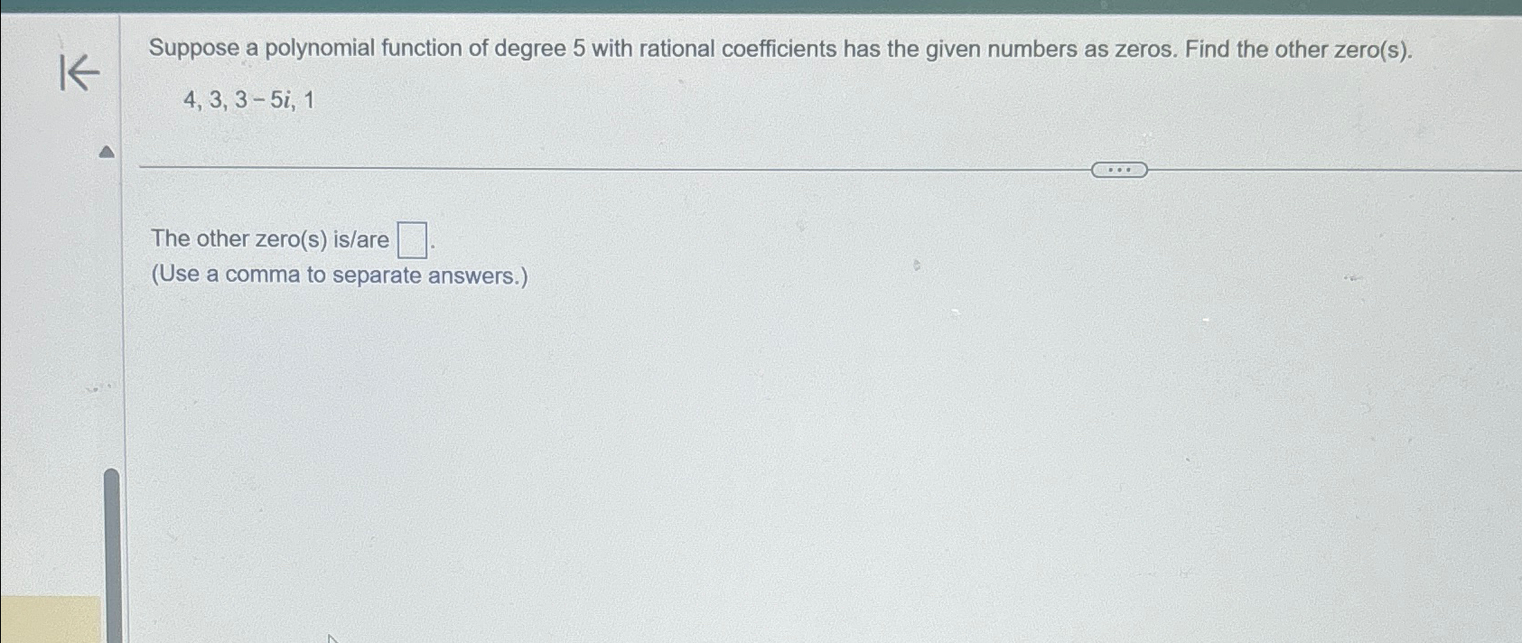 Solved Suppose a polynomial function of degree 5 ﻿with | Chegg.com