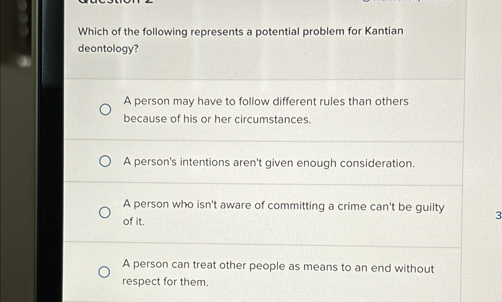 Solved Which of the following represents a potential problem | Chegg.com