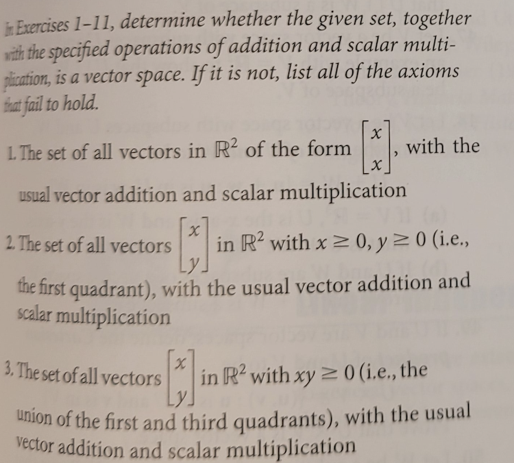 If Exercises 1-11, ﻿determine whether the given set, | Chegg.com