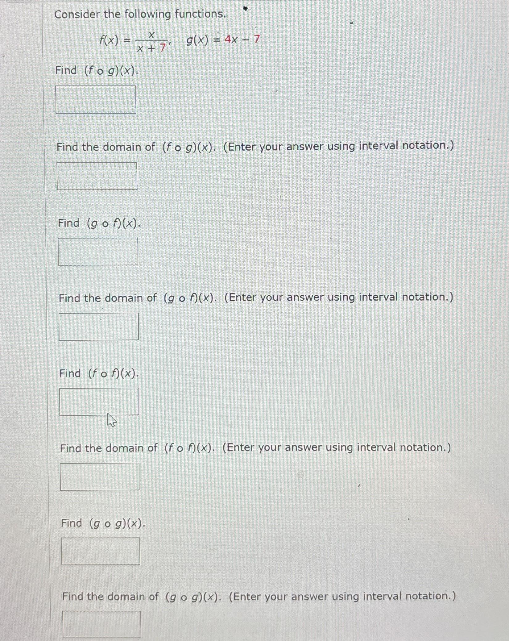 Solved Consider the following | Chegg.com