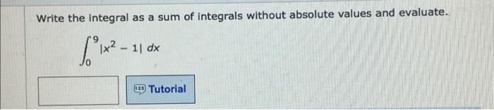Solved Write the integral as a sum of integrals without | Chegg.com