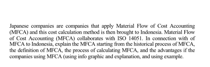 Solved Japanese companies are companies that apply Material | Chegg.com
