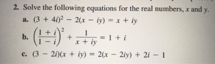 Solved 2. Solve the following equations for the real | Chegg.com