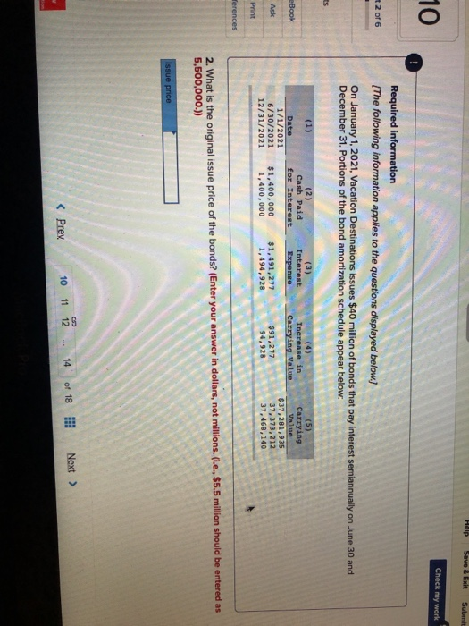Solved Help Save Exit Submit Check my work Required | Chegg.com