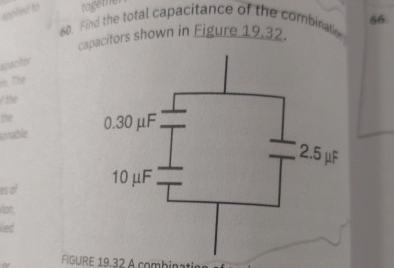 Solved Find the total capacitance of the combinaty. | Chegg.com
