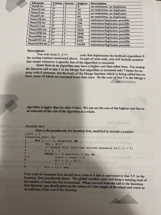 Solved Alature Za Part One Introduction Sorting Routines 