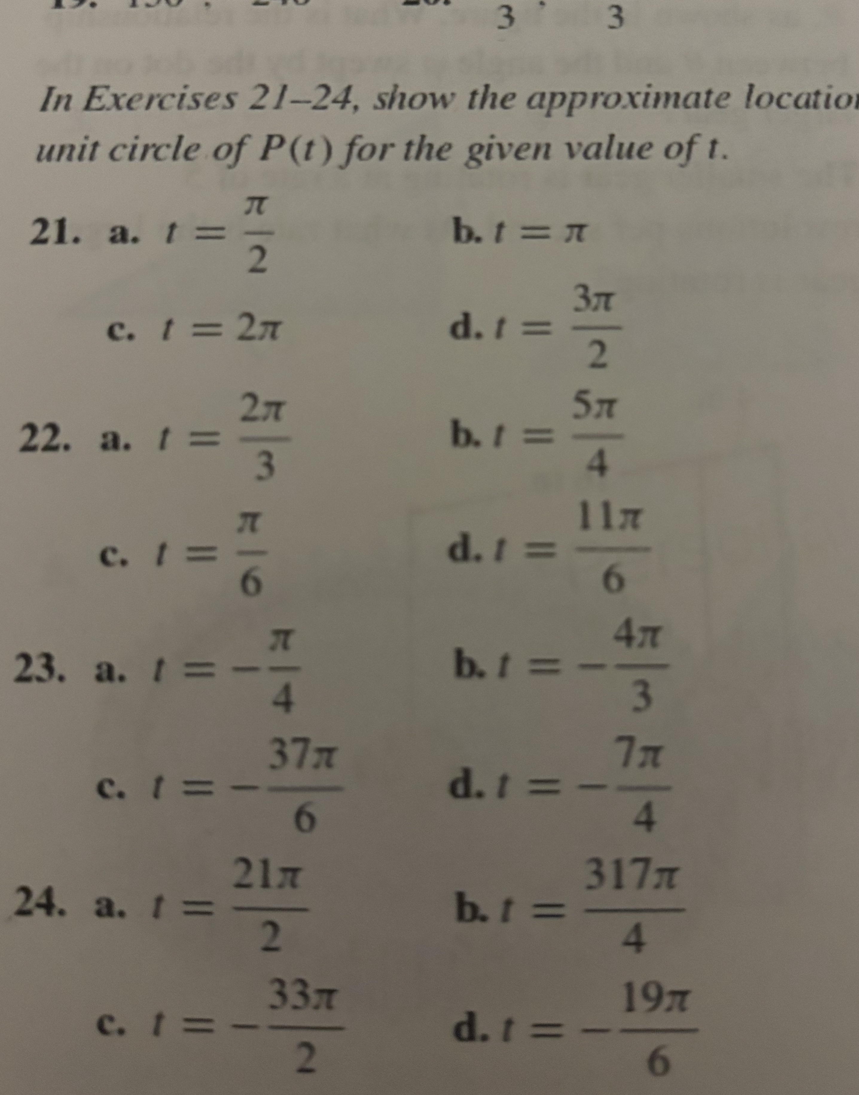 Solved In Exercises 21-24, ﻿show the approximate location on | Chegg.com