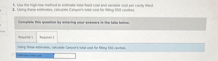 Solved M5-10 (Algo) Estimating Cost Behavior Using High-Low | Chegg.com