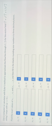 Solved Use a computer or calculator with Euler's method to | Chegg.com