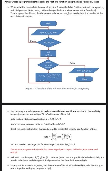 Solved Part 1 Create A Program Script That Seeks The Root