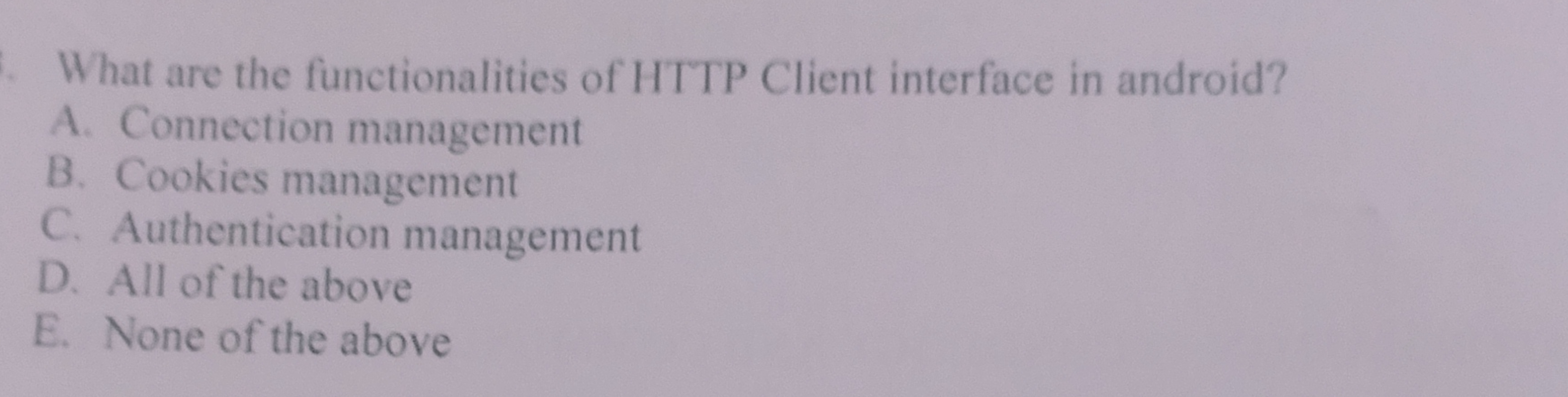 Solved What are the functionalities of HTTP Client interface | Chegg.com