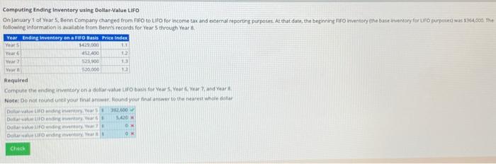 Solved Computing Ending inventory using Dollar-Value Lifo | Chegg.com