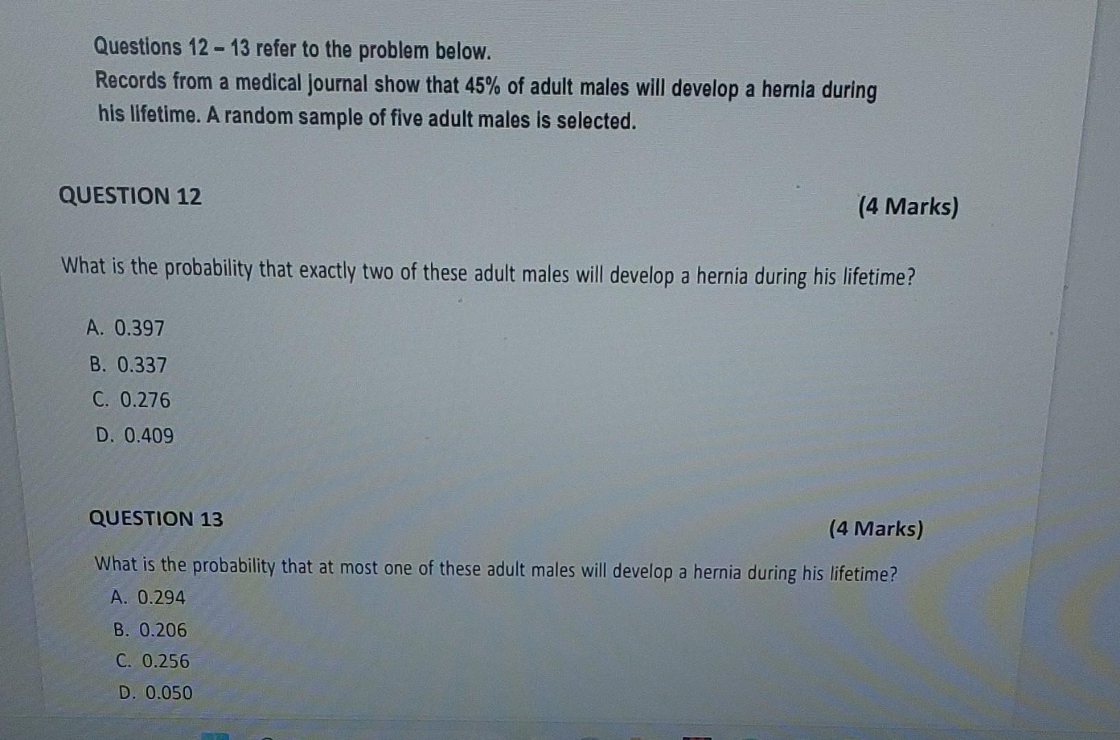 Solved Questions 12 - 13 refer to the problem below. Records | Chegg.com
