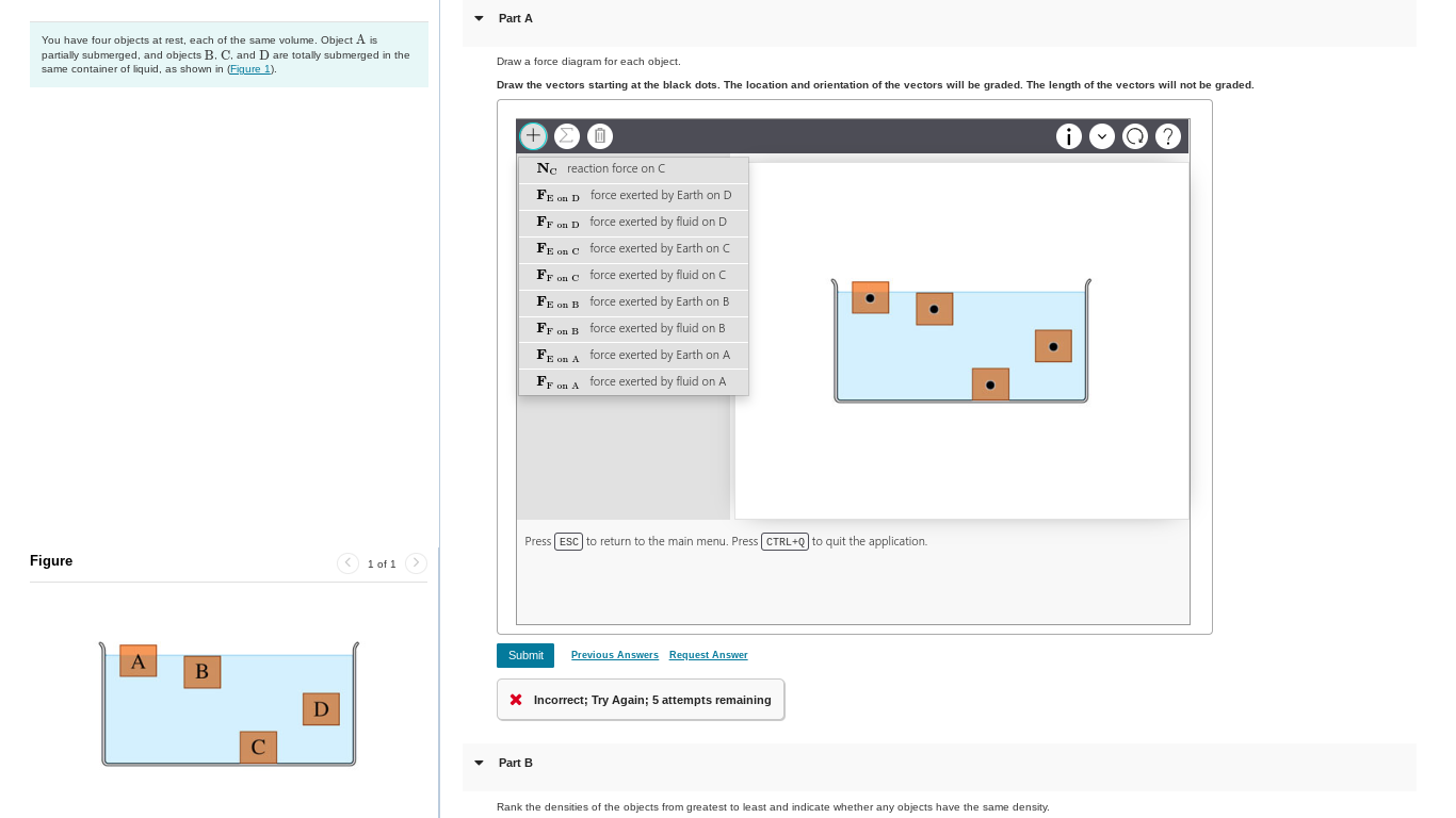 Solved You have four objects at rest, each of the same | Chegg.com