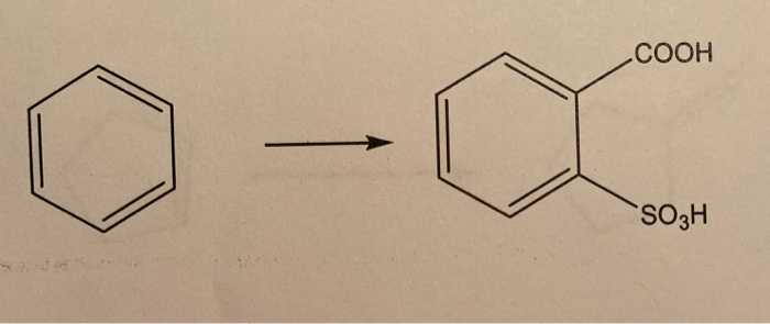 Solved COOH w SO3H | Chegg.com