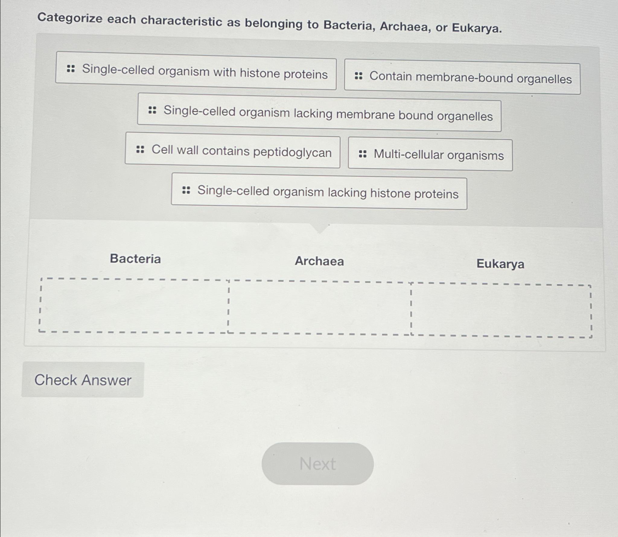 Solved Categorize each characteristic as belonging to | Chegg.com Solved Categorize each characteristic as belonging to | Chegg.com