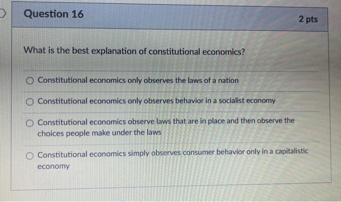 Solved What is the best explanation of constitutional | Chegg.com