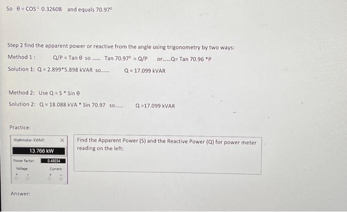 Solved Find the apparent power (S) in VA and the reactive | Chegg.com