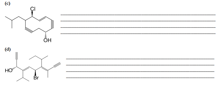 Solved Name the following compounds (you must also provide | Chegg.com