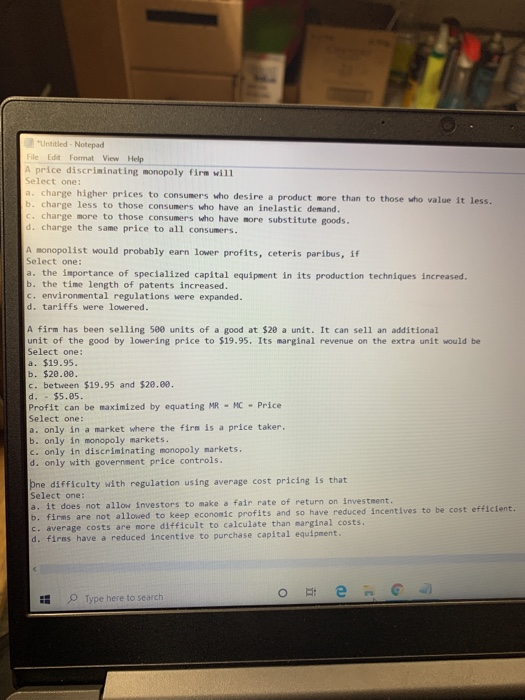 Solved Untitled - Notepad File Edit Format View Help A price | Chegg.com