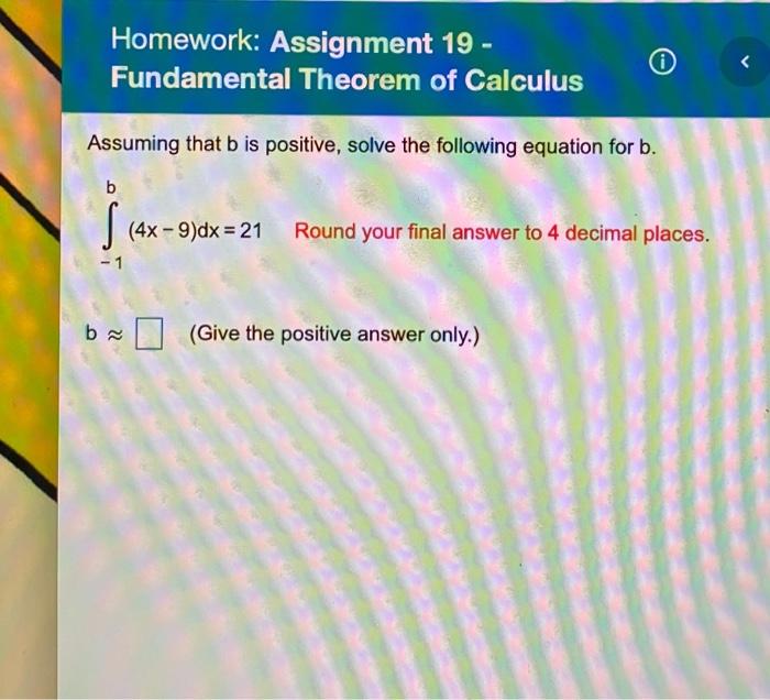 Solved Homework: Assignment 19 - Fundamental Theorem of | Chegg.com