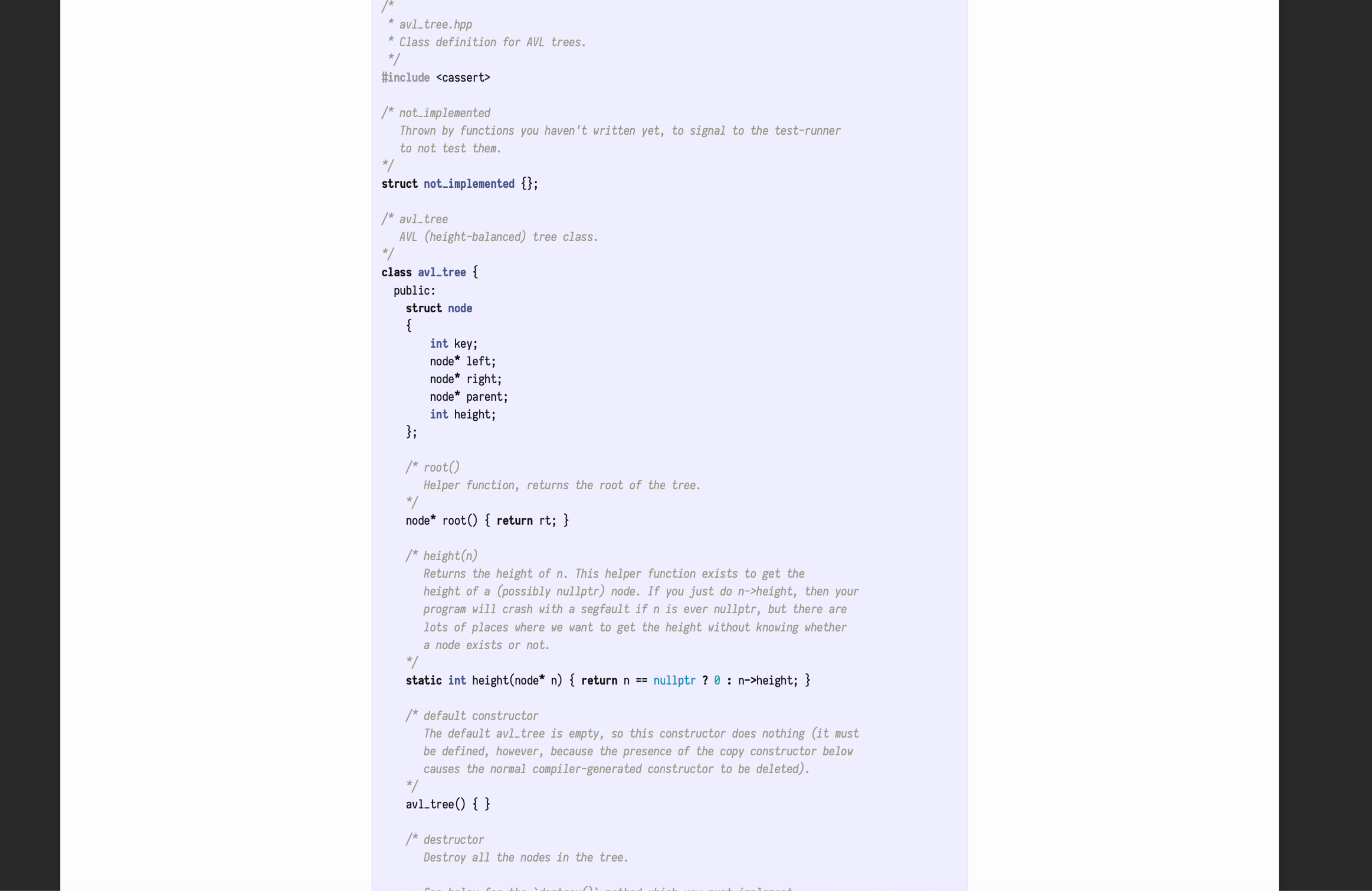 Solved I need assistance with a this AVL tree assignment and | Chegg.com