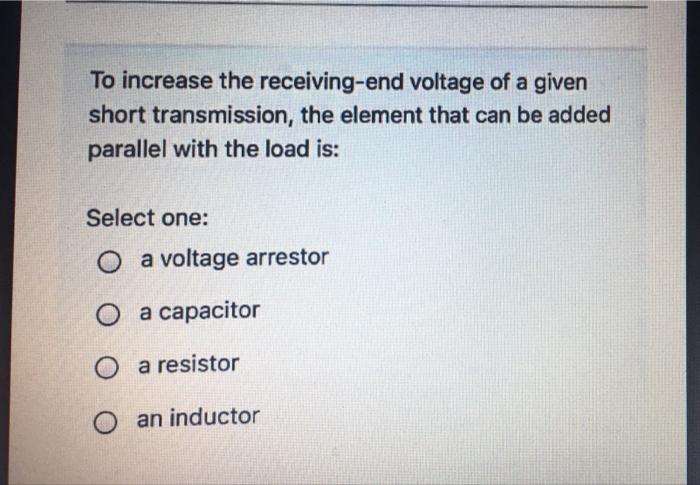 Solved For the short power line with resistance R and | Chegg.com