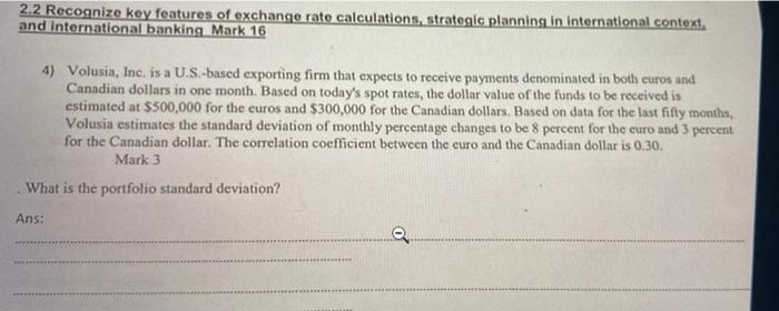 Solved 2.2 Recognize key features of exchange rate | Chegg.com
