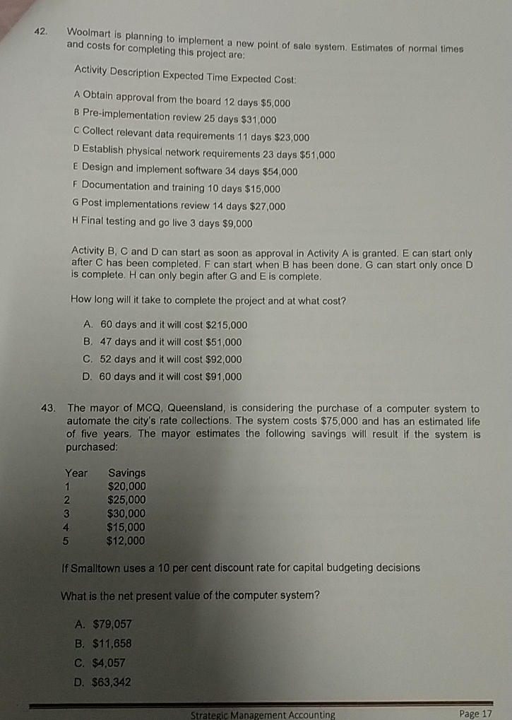 Solved Woolmart is planning to implement a new point of sale | Chegg.com