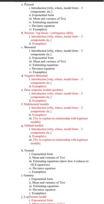 Solved a. Poisson i. Introduction [why, where, model form - | Chegg.com