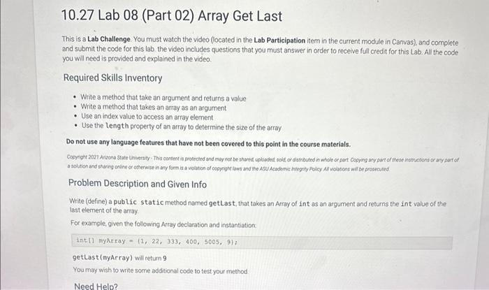 Solved This is a Lab Challenge. You must watch the video | Chegg.com