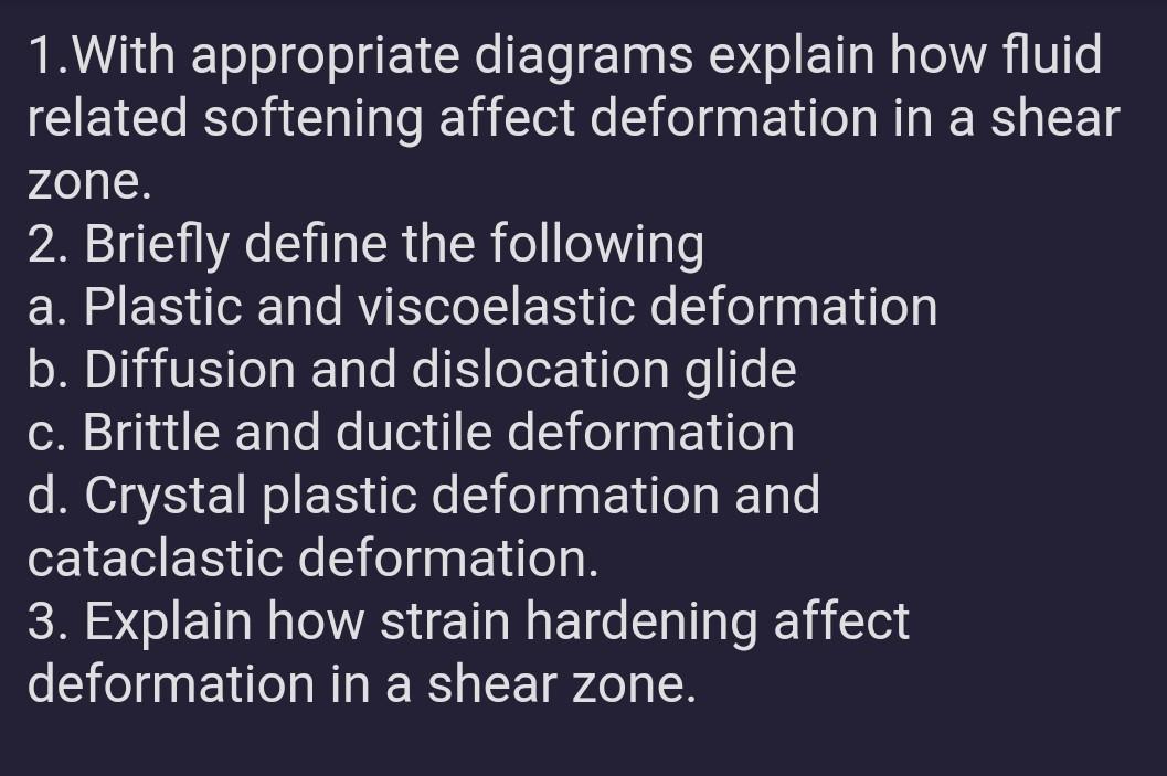 Solved 1.With appropriate diagrams explain how fluid related | Chegg.com