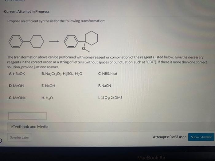 Solved Current Attempt in Progress Propose an efficient | Chegg.com