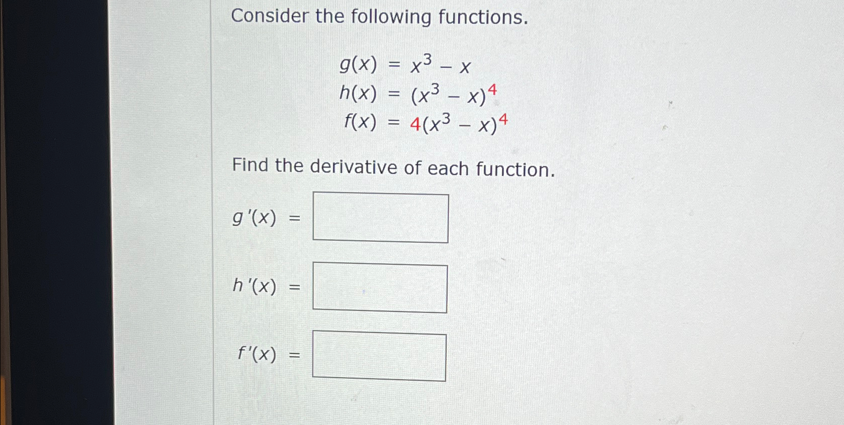 Solved Consider the following | Chegg.com
