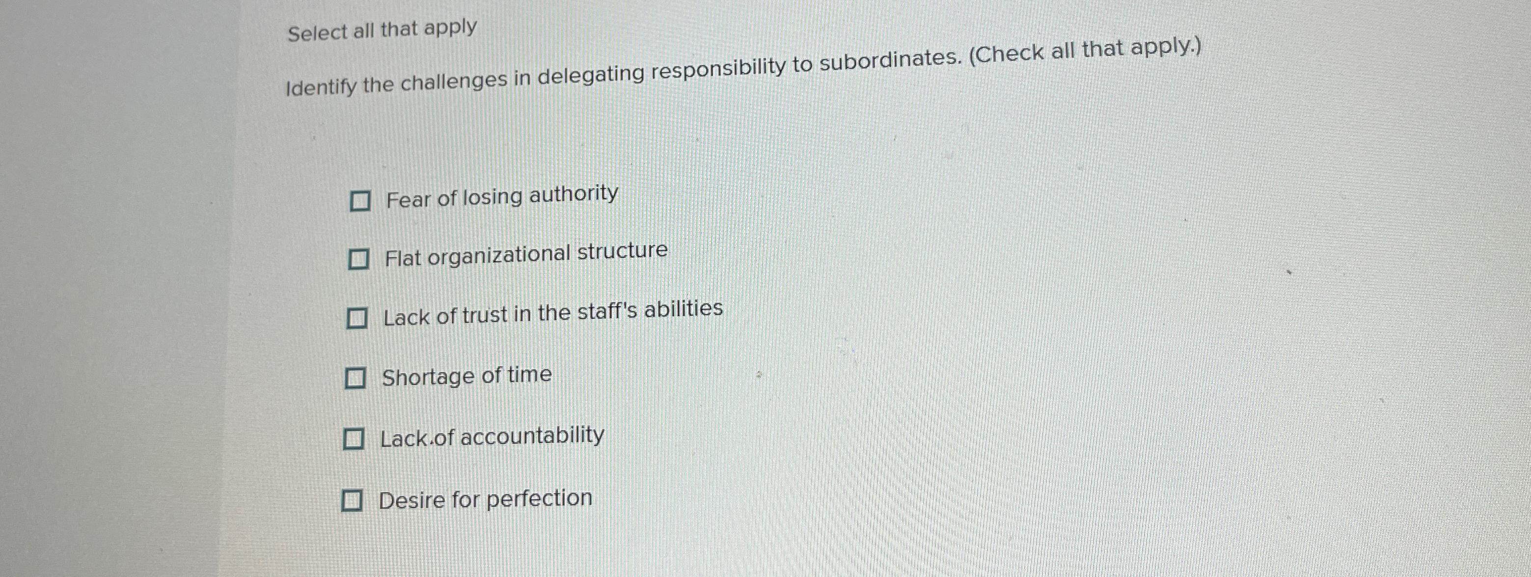 Solved Select all that applyIdentify the challenges in | Chegg.com