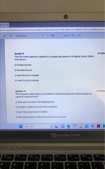 Question 9 (4 mark Given the conect response in | Chegg.com