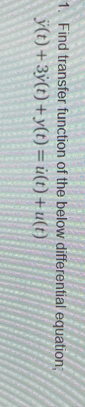 Solved Find transfer function of the below differential | Chegg.com