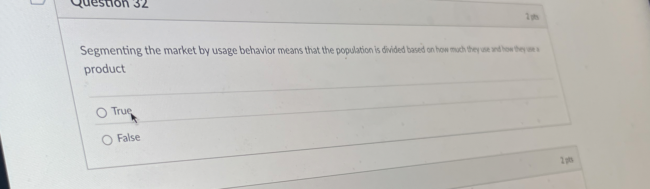 Solved Segmenting the market by usage behavior means that | Chegg.com