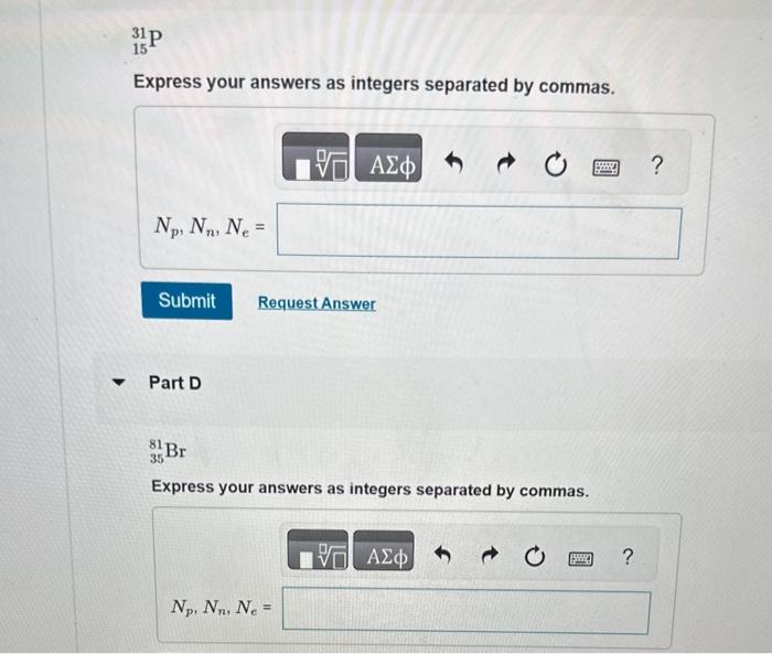 Solved Express your answers as integers separated by commas. | Chegg.com