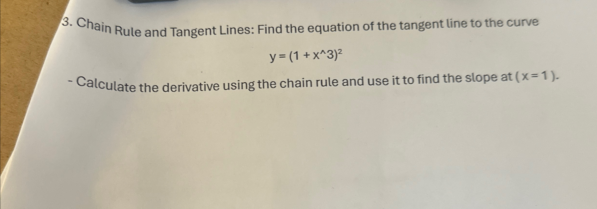 Solved Chain Rule and Tangent Lines: Find the equation of | Chegg.com