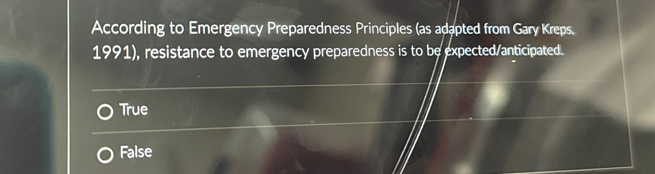 Solved According to Emergency Preparedness Principles (as | Chegg.com