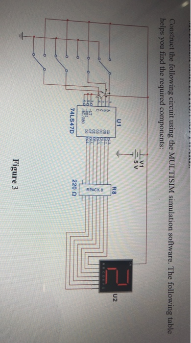 Solved Construct the following circuit using the MULTISIM | Chegg.com