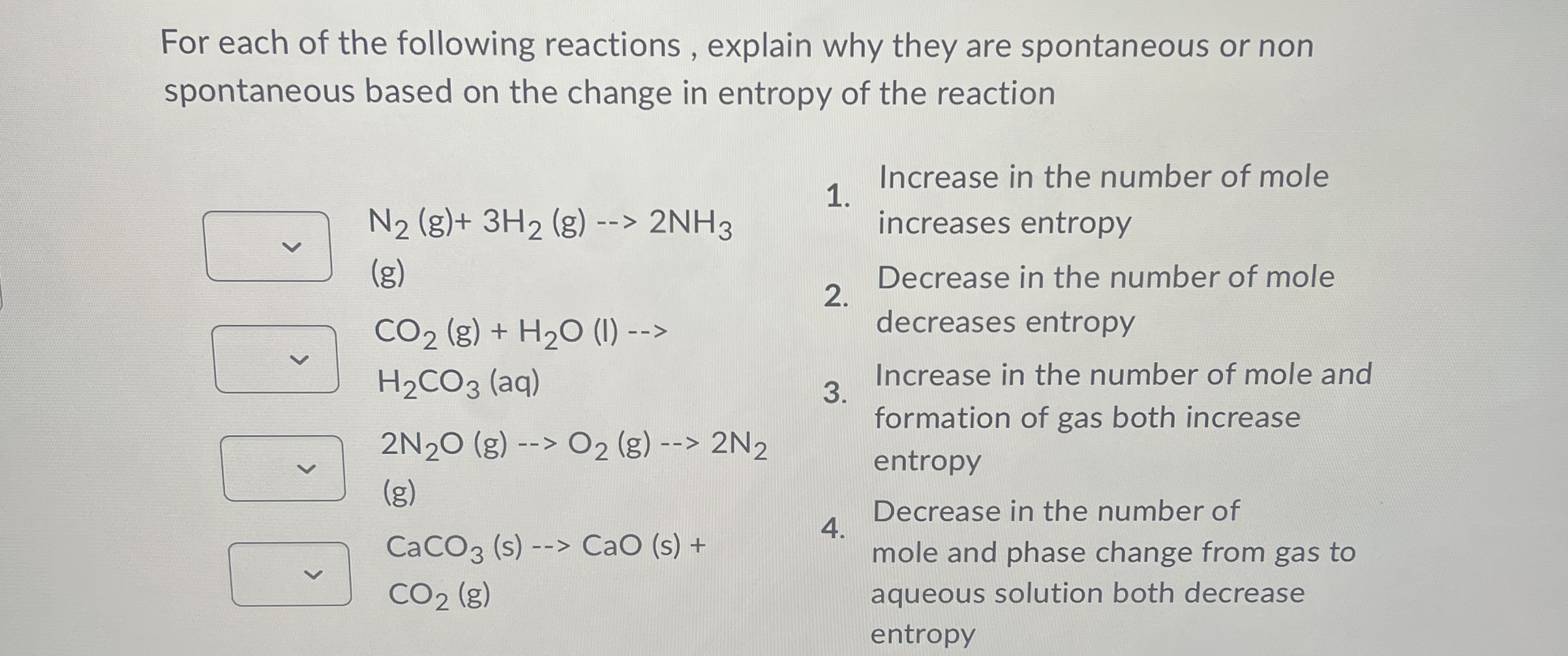 Solved by an EXPERT For each of the following reactions, explain why they | Chegg.com