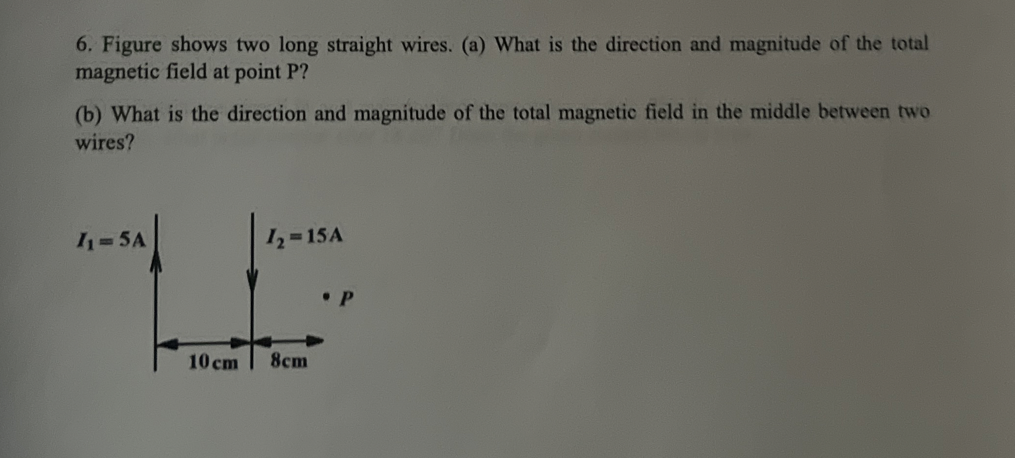 Solved Figure shows two long straight wires. (a) ﻿What is | Chegg.com