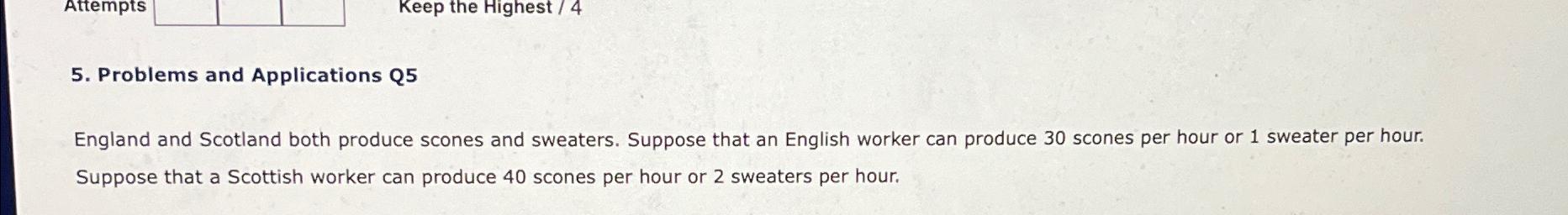 Solved AttemptsKeep the Highest ?45. ﻿Problems and | Chegg.com